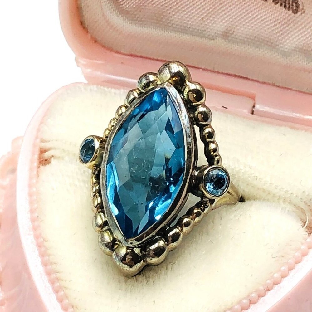 Designer Nicky Butler Blue Topaz Gemstone Sterling Si… - Gem